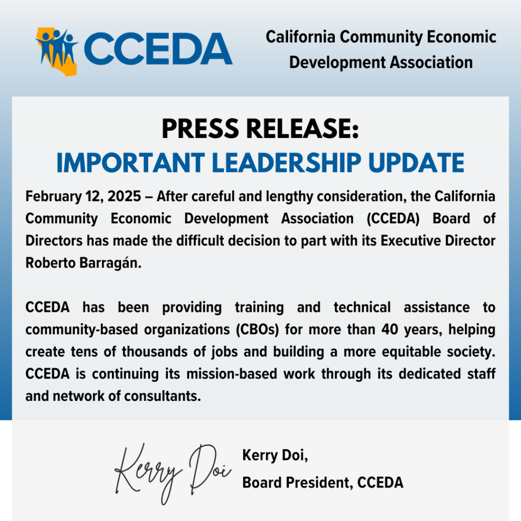 CCEDA – California Community Economic Development Association